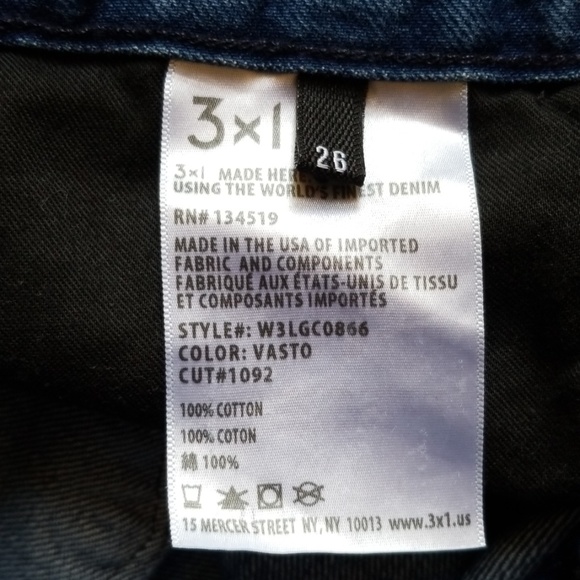 3x1 | Jeans | 3x Nyc Flare Jeans Size 26 | Poshmark